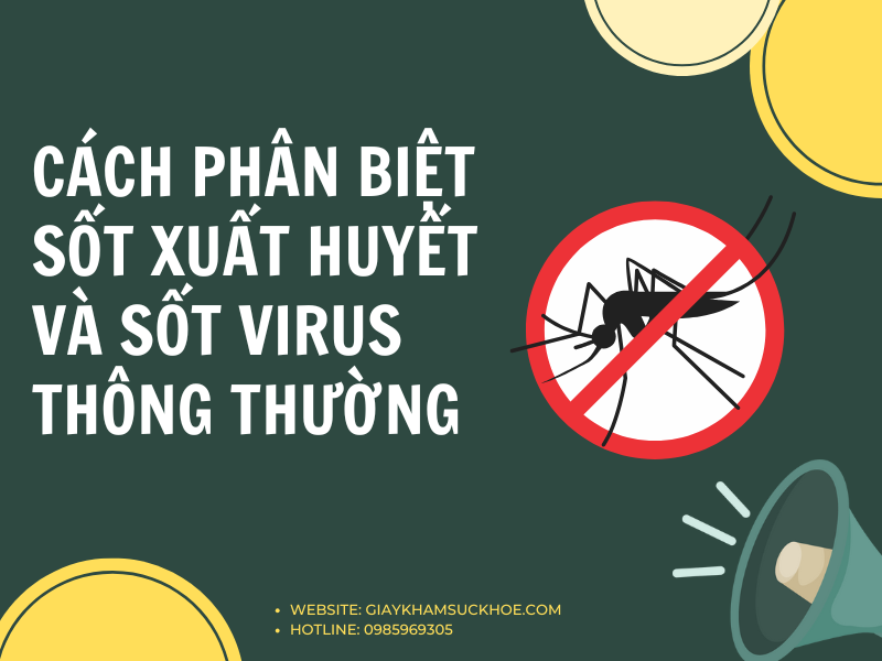 Cách phân biệt sốt xuất huyết và sốt virus thông thường - Dịch vụ làm giấy khám sức khỏe lấy ngay